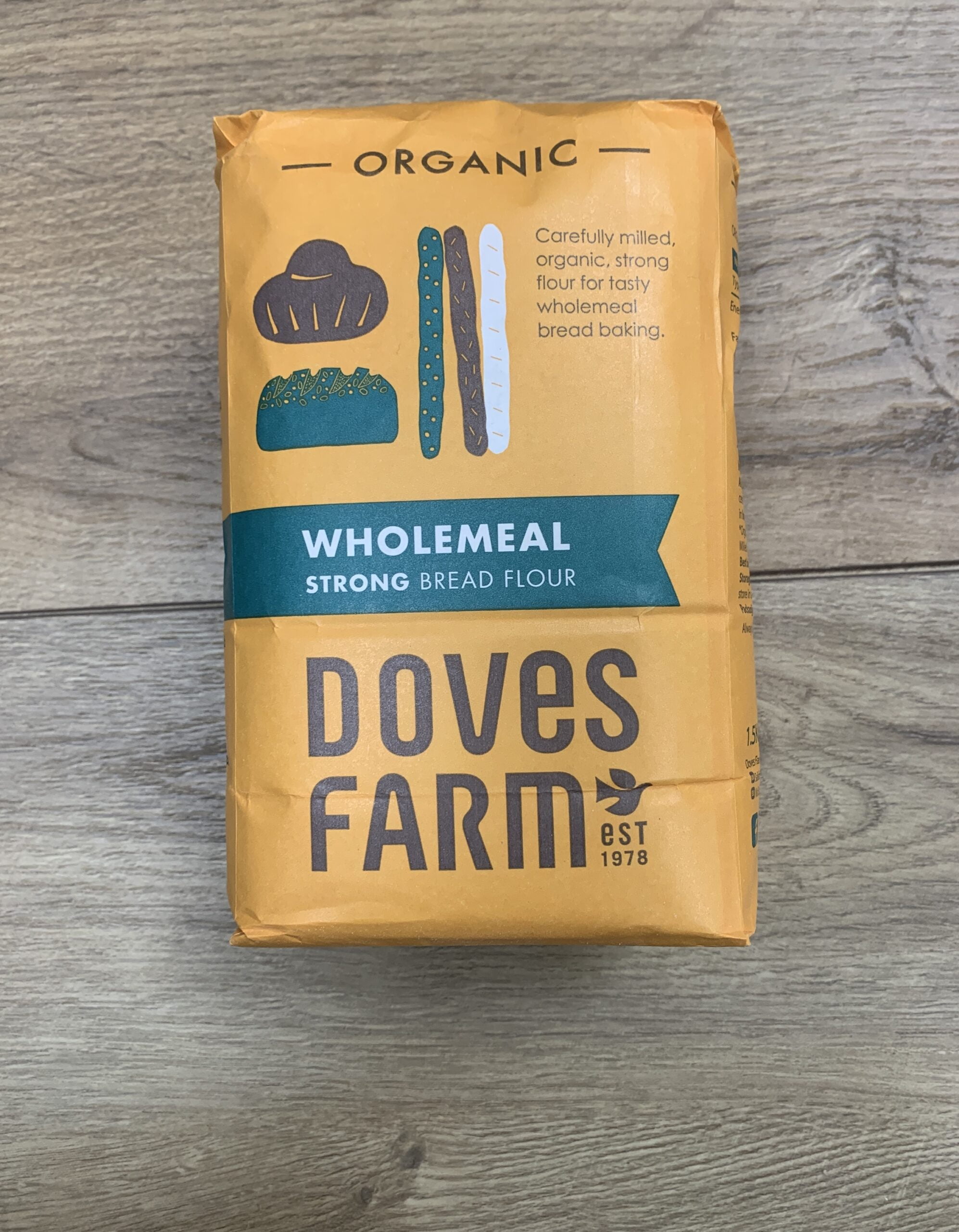 DovesFarm Organic Wholemeal Strong Bread Flour 1.5 kg - Top Fruits ...